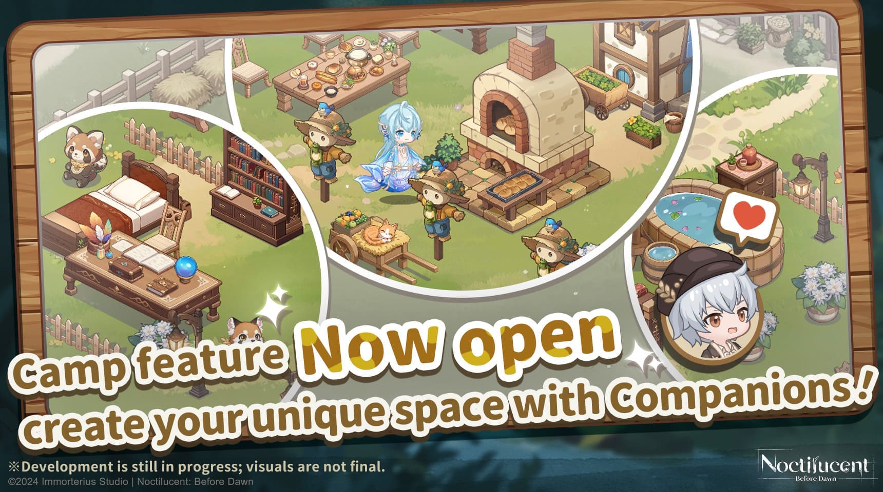 Noctilucent's new Camp feature is coming soon! Create your own space ...
